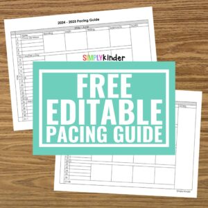 Free Pacing Guide for Any Grade Level! - Simply Kinder