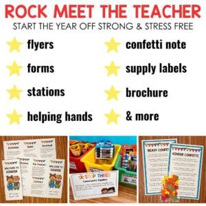 Editable Meet the Teacher Printables: Forms, Sign-in, Brochure, Note ...
