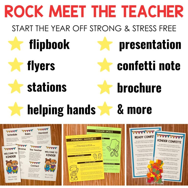 Meet the Teacher Night BUNDLE: Editable Sign-In, Forms, Stations ...