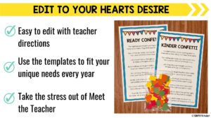 Meet the Teacher Night BUNDLE: Editable Sign-In, Forms, Stations ...