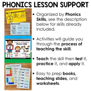 Kindergarten Phonics Worksheets, Phonics Booklets, Slides, Posters ...