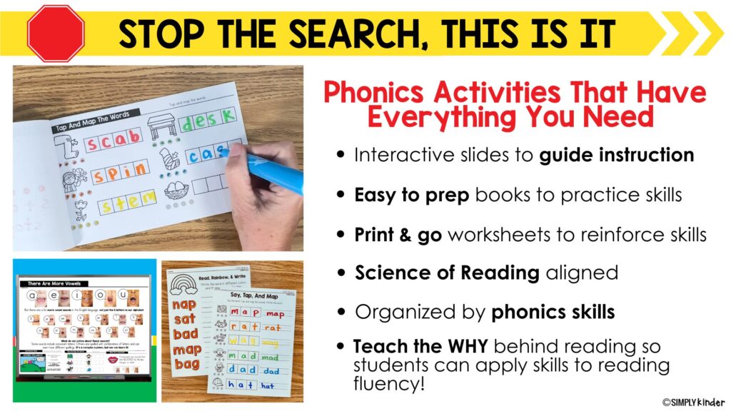 Kindergarten Phonics Worksheets, Phonics Booklets, Slides, Posters ...