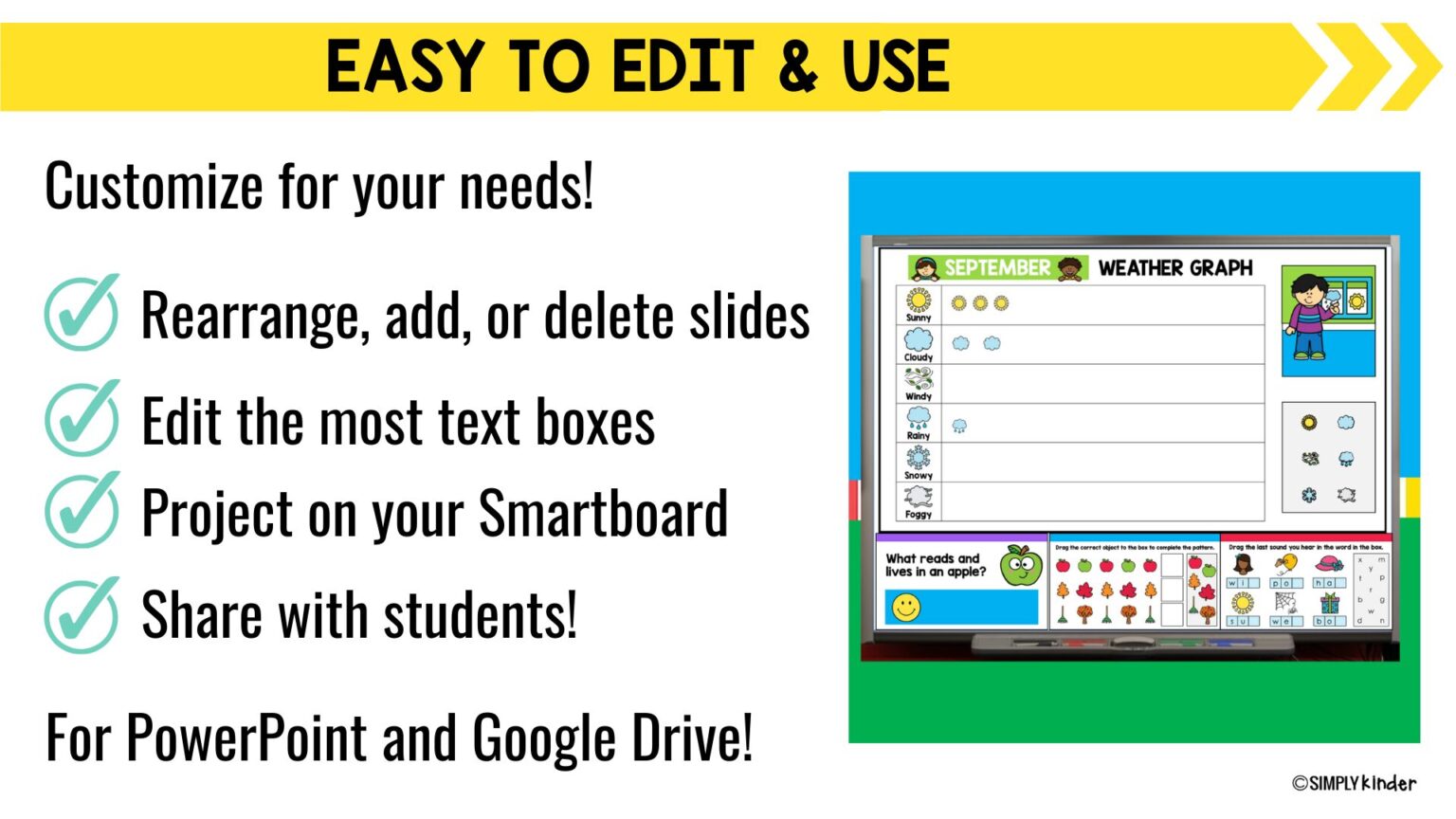 September Morning Meeting Slides Kindergarten , Editable Daily Digital ...