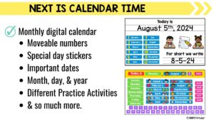 Kindergarten Morning Meeting Slides, Editable Daily Digital Morning ...