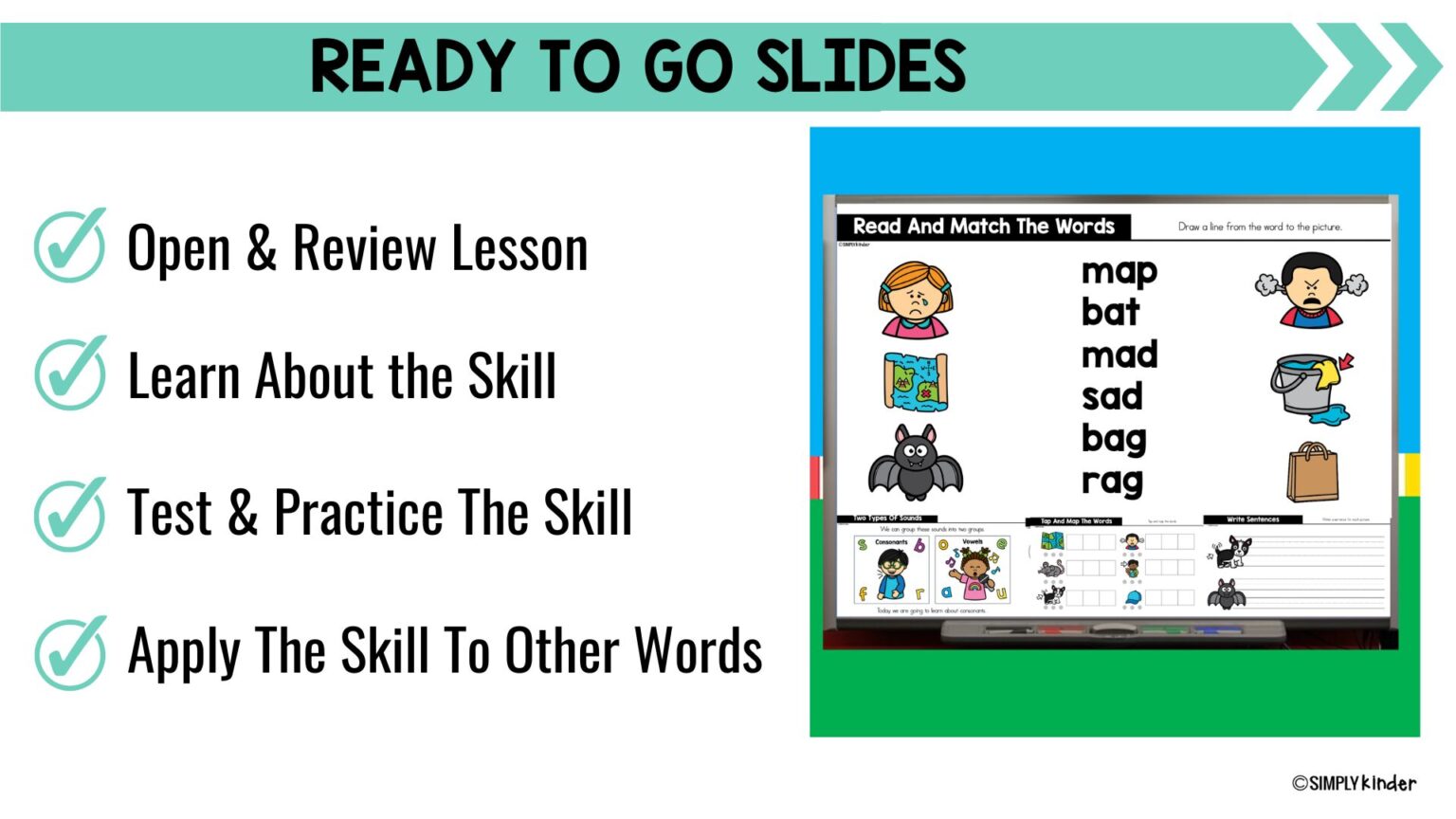 CVC Phonics Worksheets, Booklets, Posters & Teaching Slides, Science of ...