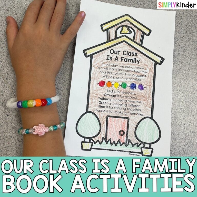Our Class is a Family Book Activities - Simply Kinder