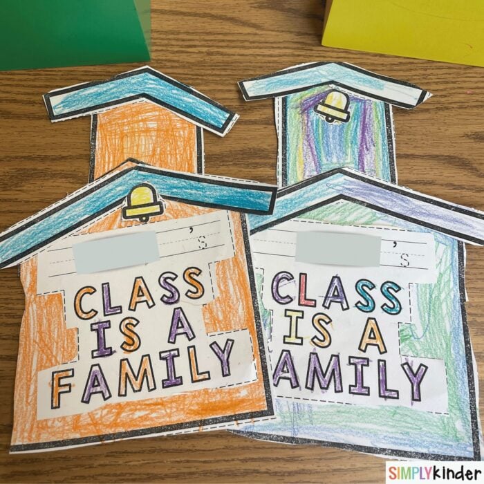 Our Class is a Family Book Activities - Simply Kinder