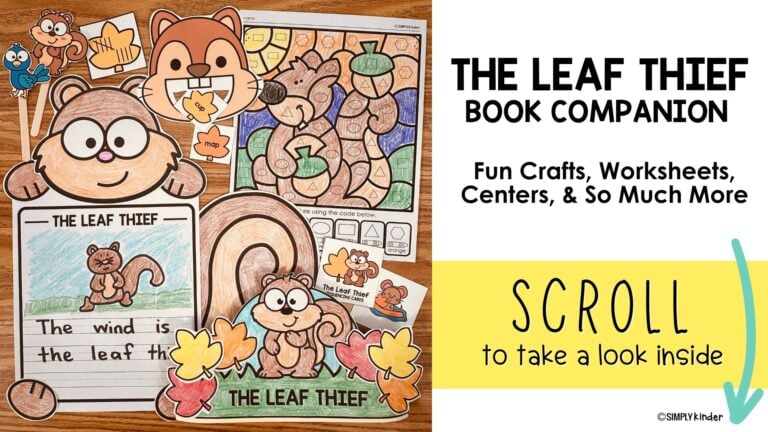 The Leaf Thief Book Craft, Hat, Centers, Printables & More - Simply Kinder