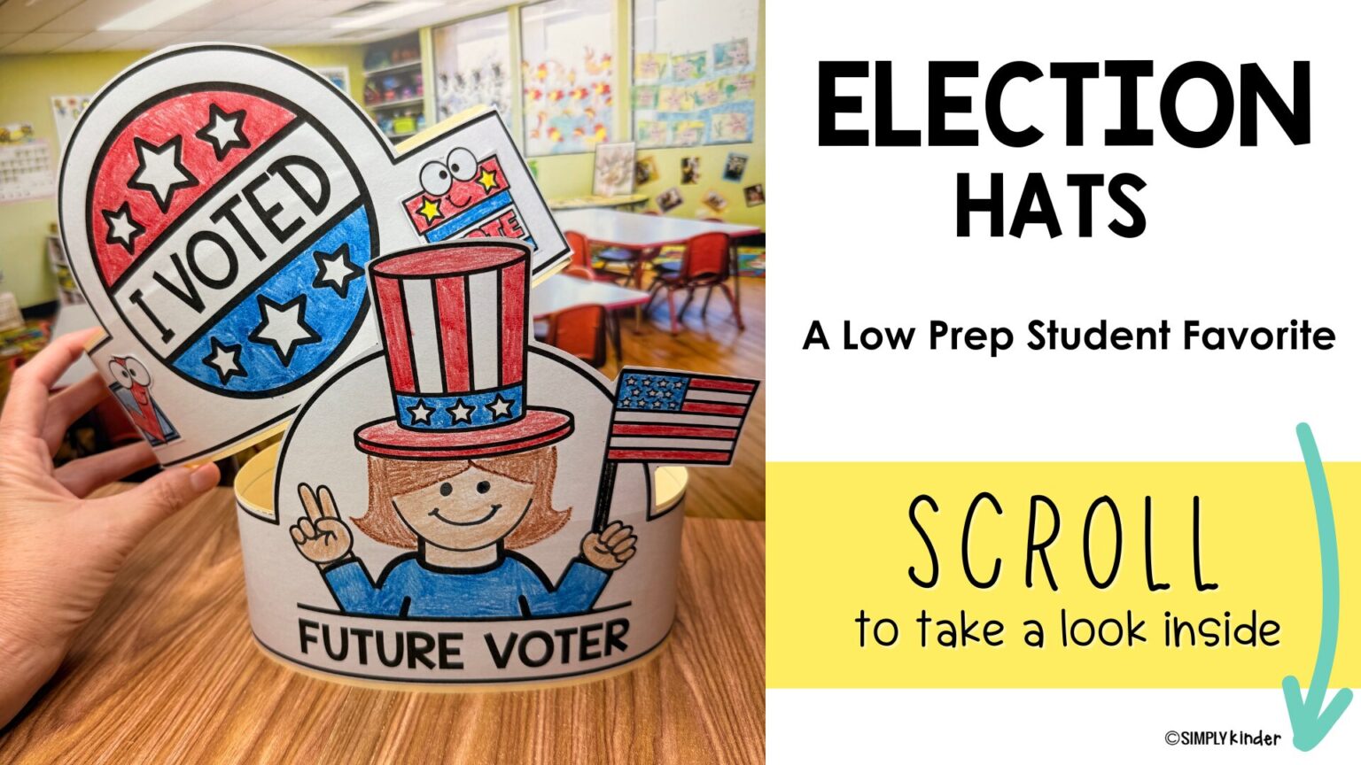 Election Day Hats, Printable Election Crowns - Simply Kinder