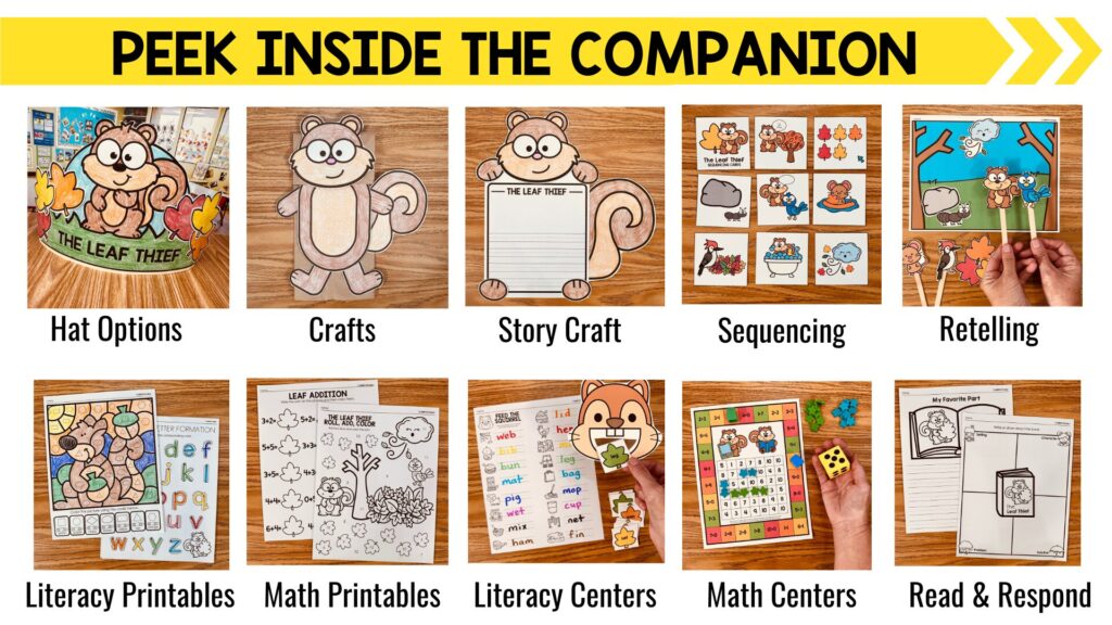 The Leaf Thief Book Craft, Hat, Centers, Printables & More - Simply Kinder