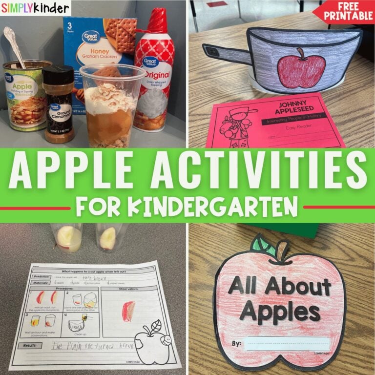 Apple Activities for Kindergarten - Simply Kinder