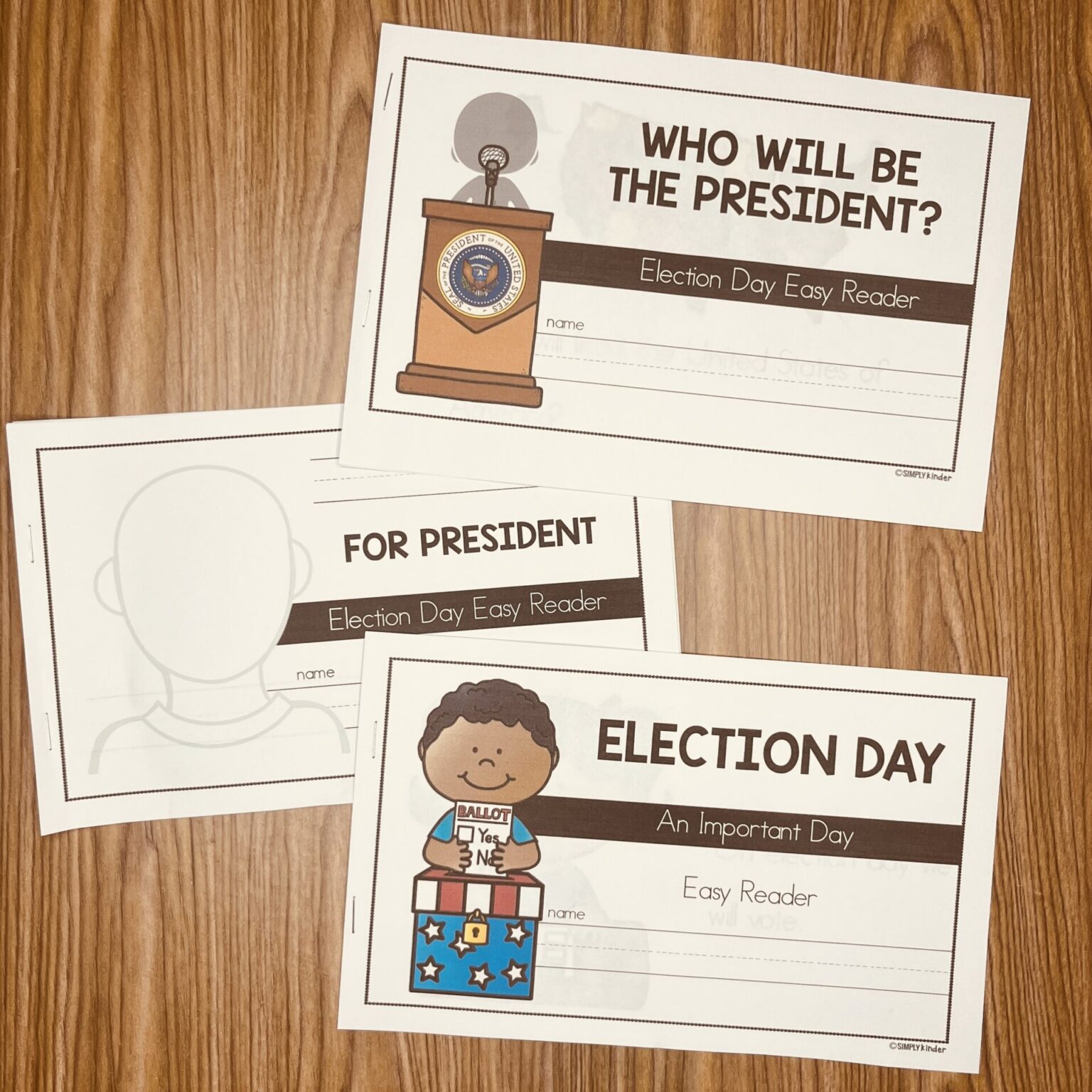 Election Books for Kindergarten - Simply Kinder