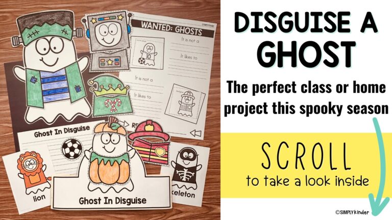 Disguise a Ghost, Ghost Craft & Bulletin Board, Halloween Activities ...