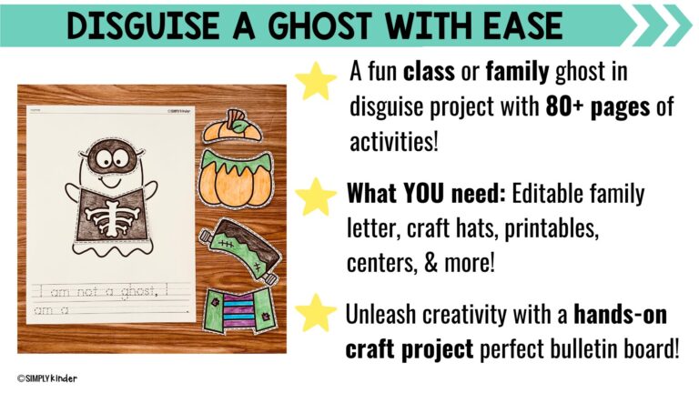 Disguise a Ghost, Ghost Craft & Bulletin Board, Halloween Activities ...