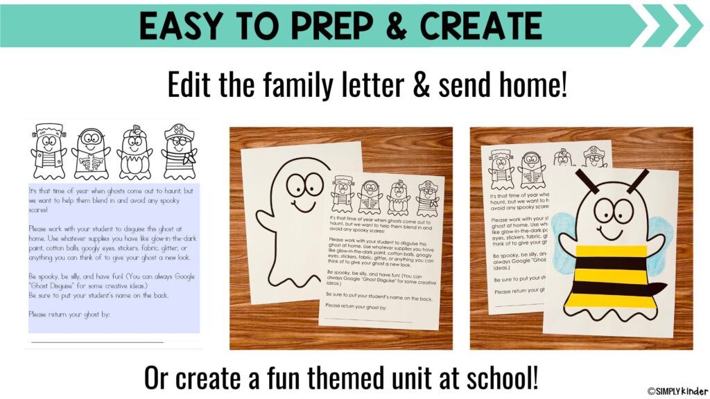 Disguise a Ghost, Ghost Craft & Bulletin Board, Halloween Activities ...