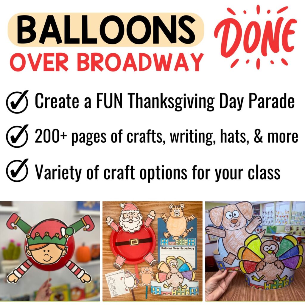Balloons Over Broadway Activities, STEM, Craft, Writing, Project ...