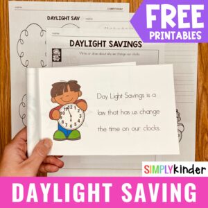 Free Daylight Saving Time Book (Easy Reader) - Simply Kinder