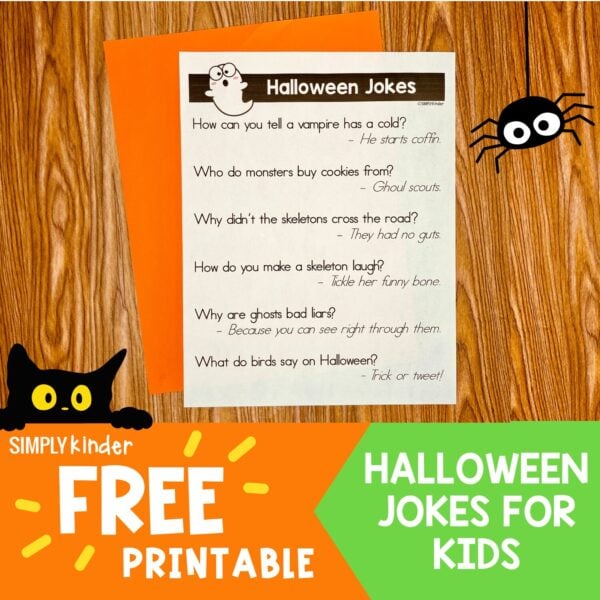 Halloween Jokes For Kids: Free Printable - Simply Kinder