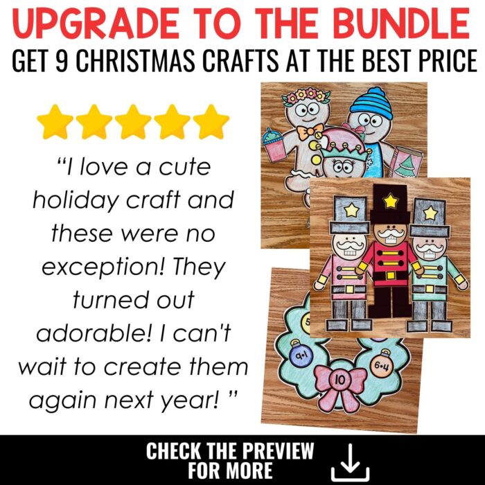 Reindeer Shape Craft Christmas Activity for Kindergarten, Reindeer ...