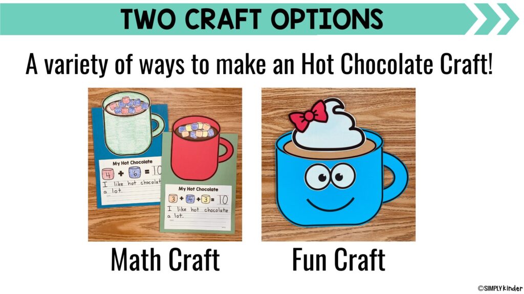 Hot Chocolate Winter Theme Day, Craft, Bulletin Boards, Literacy & Math ...