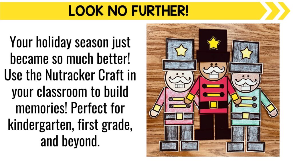 Nutcracker Shape Craft Christmas Activity for Kindergarten, Christmas ...