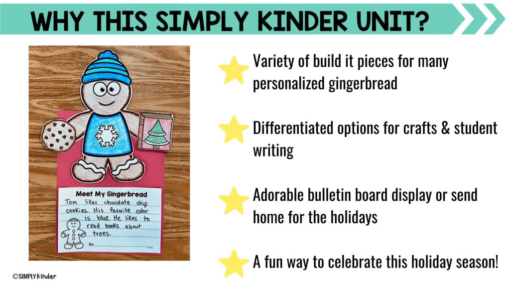 Build a Gingerbread Man Christmas Craft Activity for Kindergarten ...