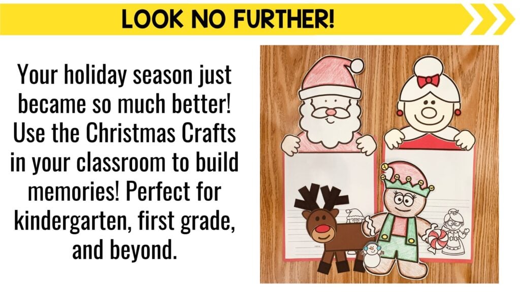 Christmas Crafts Kindergarten Activity BUNDLE: Bulletin Boards Crafts ...