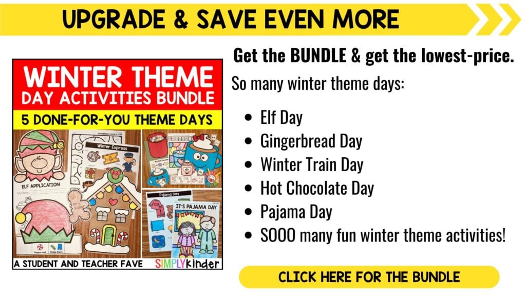 Pajama Day Winter Theme Day, Craft, Bulletin Boards, Literacy & Math ...