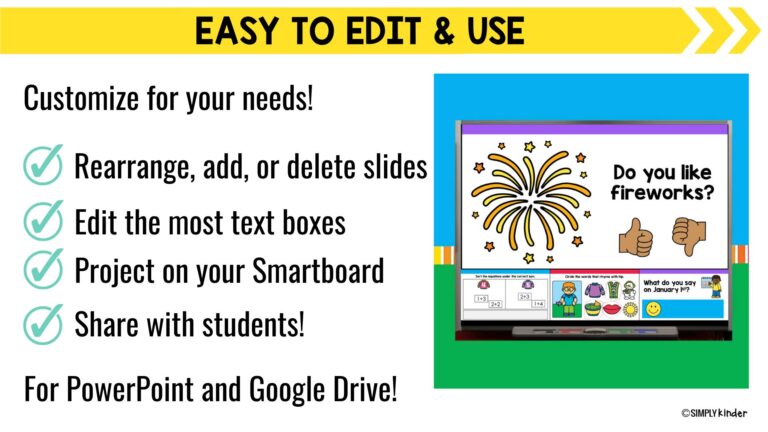 January Morning Meeting Slides for Kindergarten, Editable Daily Digital ...