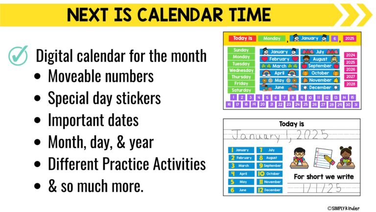 January Morning Meeting Slides for Kindergarten, Editable Daily Digital ...