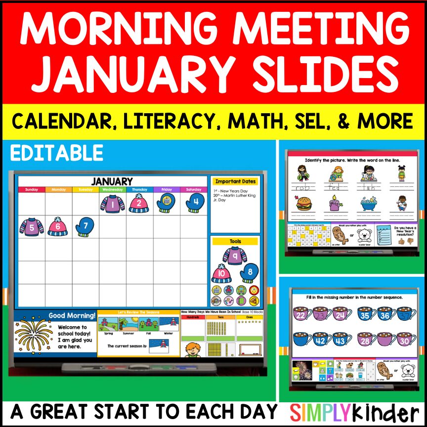 January Writing Prompts, Kindergarten, 1st & 2nd Grade, Vocabulary ...