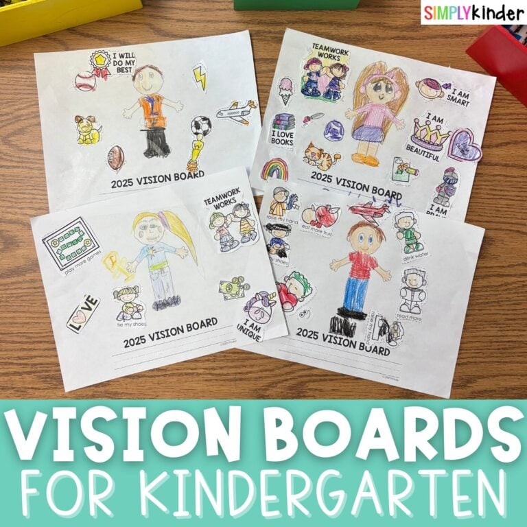 Vision Boards for Kindergarten - Simply Kinder