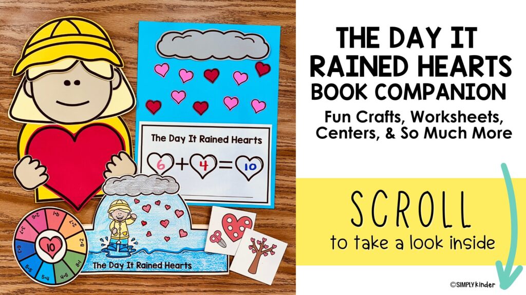 The Day It Rained Hearts Activities, Crafts, Centers, Bulletin Board ...