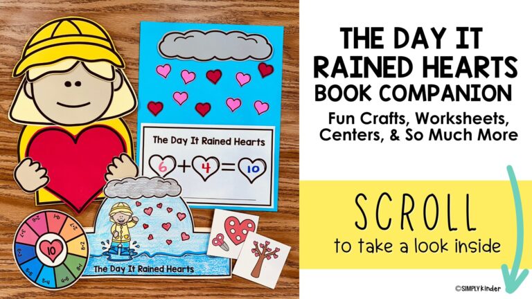 The Day It Rained Hearts Activities, Crafts, Centers, Bulletin Board ...