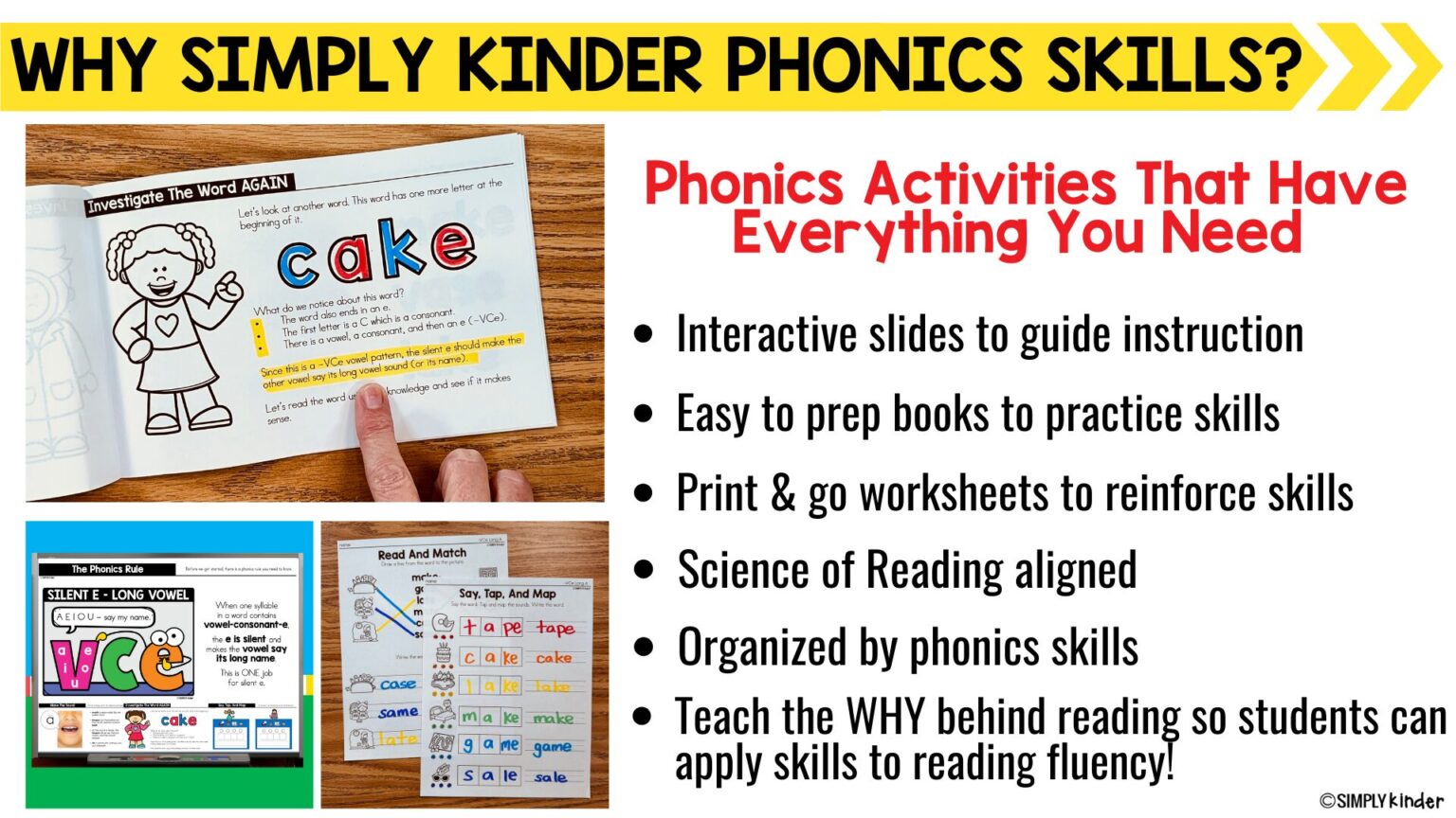 CVCe Phonics Worksheets, Booklets, Posters & Teaching Slides, Science ...