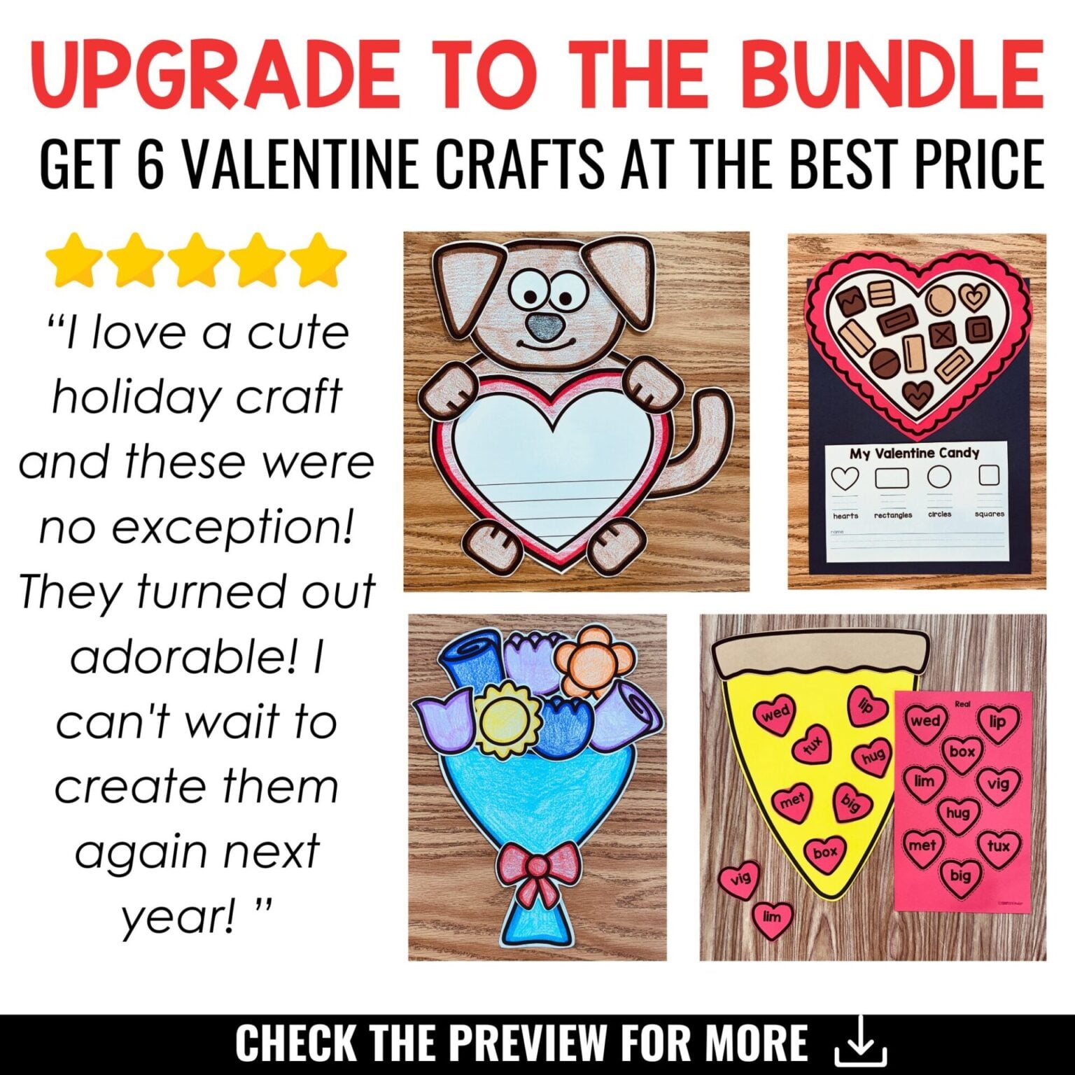 Cat Valentine Day Craft Activity Kindergarten, Valentine Craftivity ...