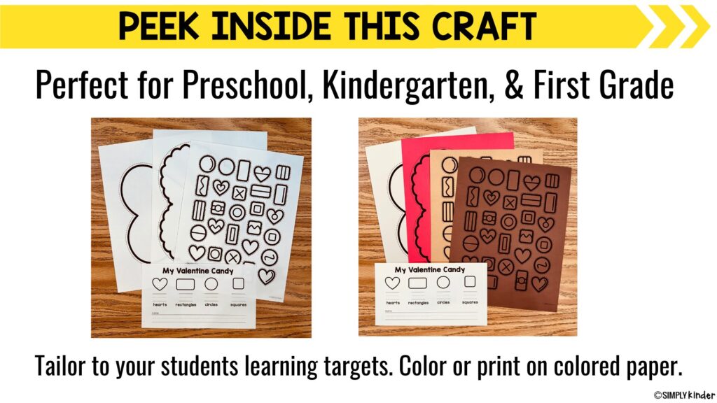 Valentine’s Day Candy Box Shape Craft - Simply Kinder