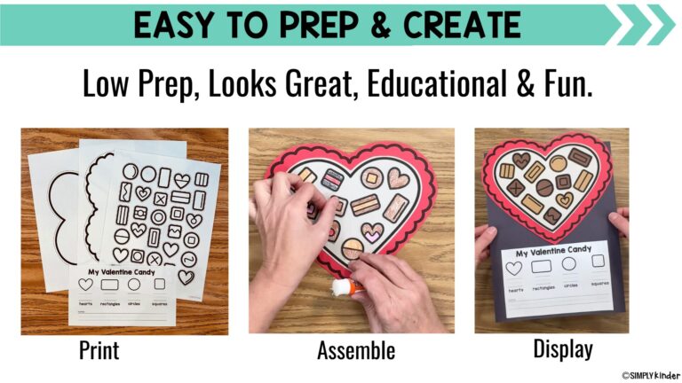 Valentine’s Day Candy Box Shape Craft - Simply Kinder