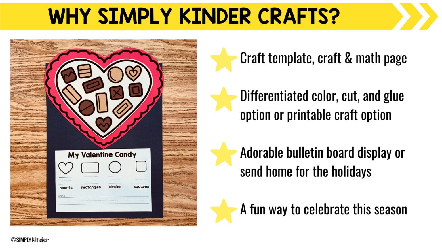 Valentine’s Day Candy Box Shape Craft - Simply Kinder