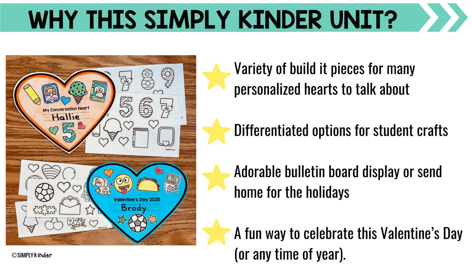 Editable Candy Heart Valentines Day Craft - Simply Kinder