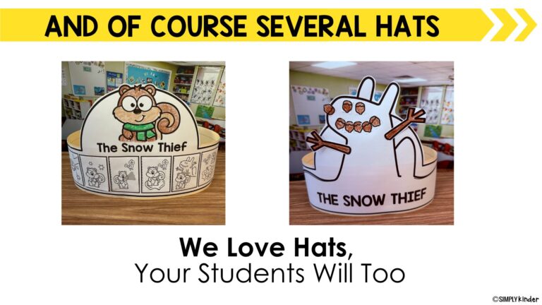 The Snow Thief Book Craft, Hat, Centers, Printables, Sequencing for ...