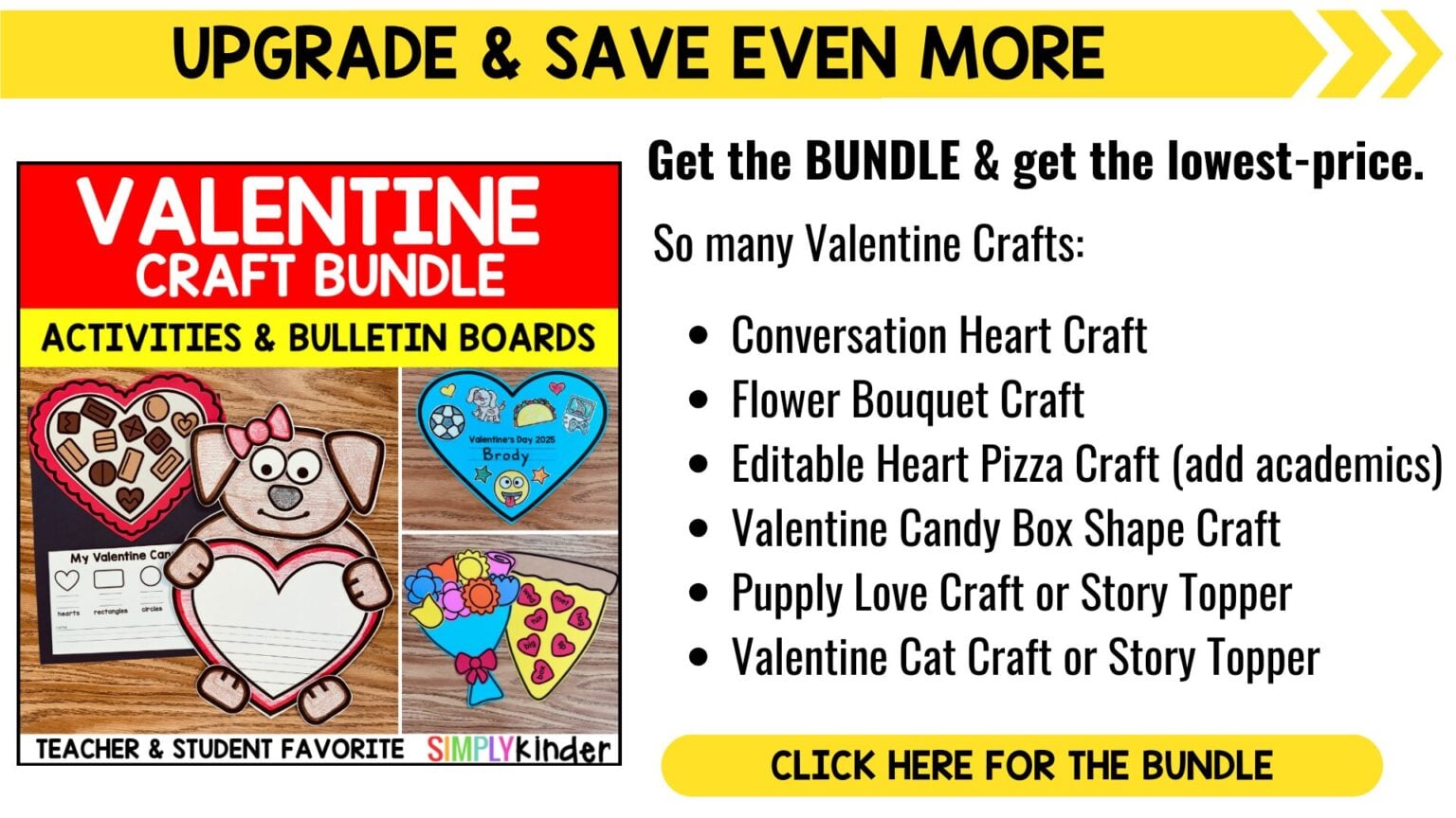 Heart Pizza Valentine Craft for Valentines Day Kindergarten - Simply Kinder