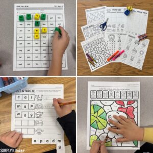 No-Prep CVC Worksheets and Activities - Simply Kinder