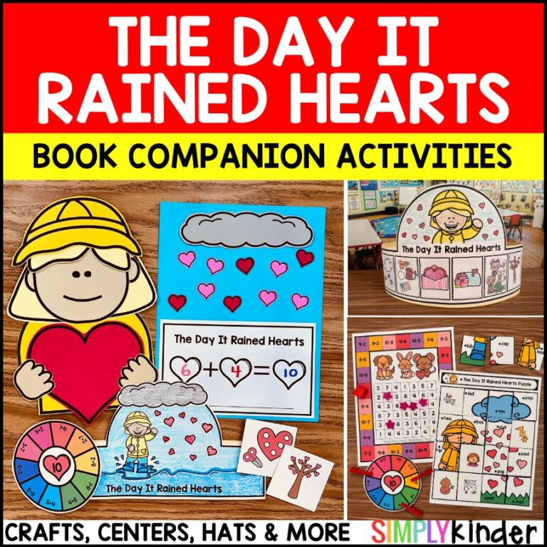 The Day It Rained Hearts Activities, Crafts, Centers, Bulletin Board ...