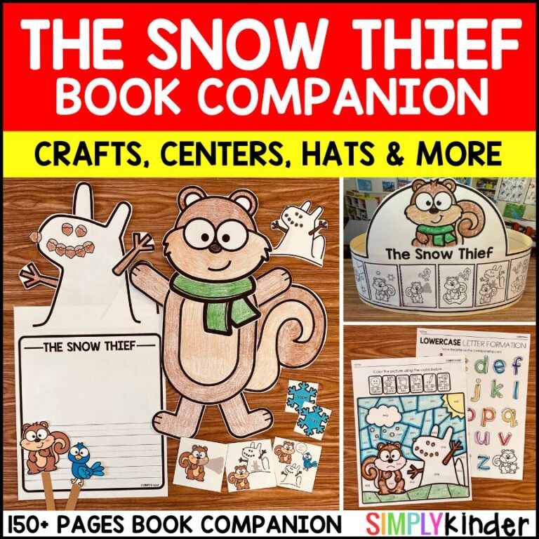 The Snow Thief Book Craft, Hat, Centers, Printables, Sequencing for ...