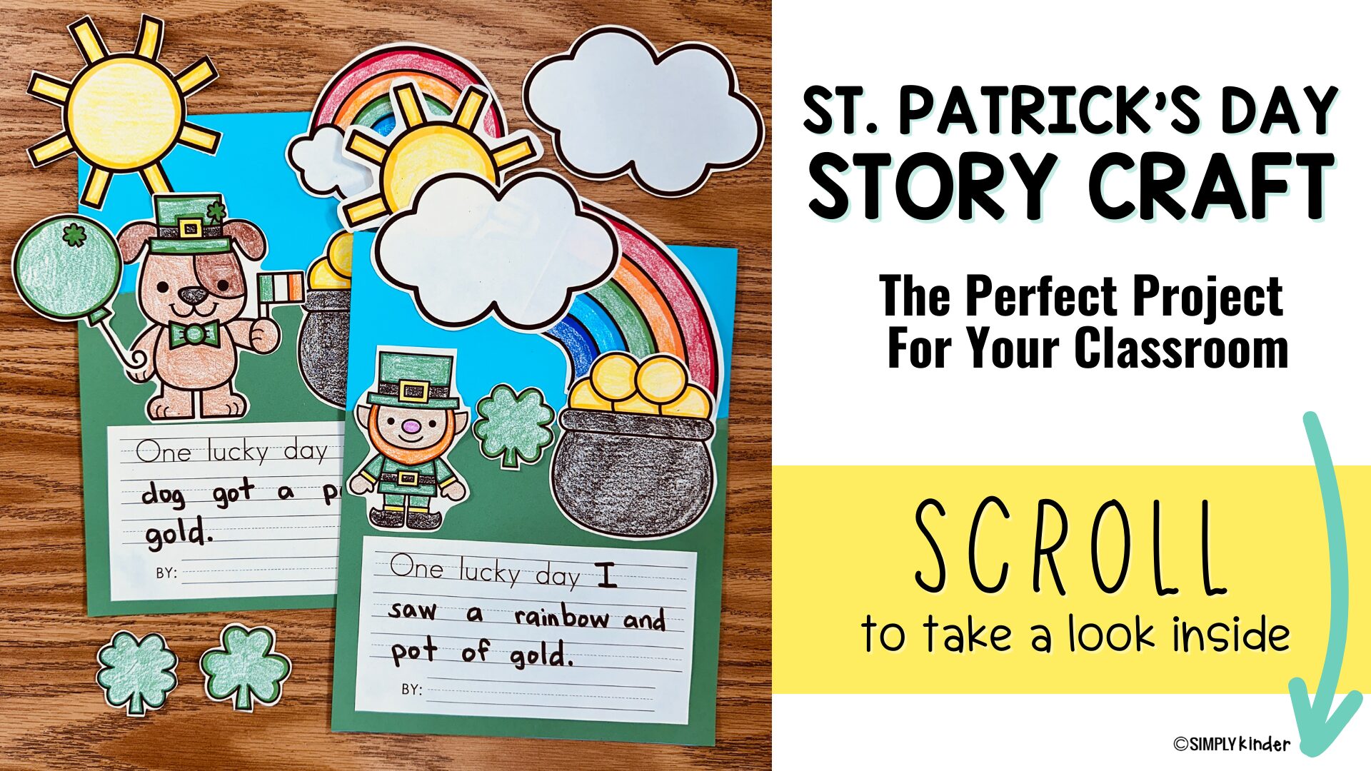 St. Patrick's Day Story Craft - St. Patricks Day Craft for Kindergarten ...