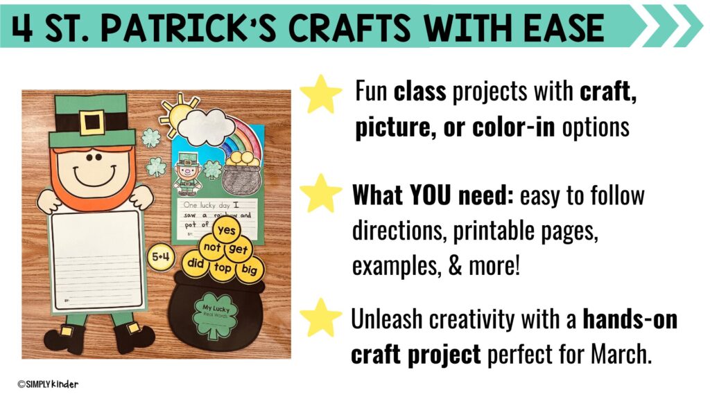 St. Patrick's Day Craft BUNDLE, St. Patrick's Day Bulletin Boards ...