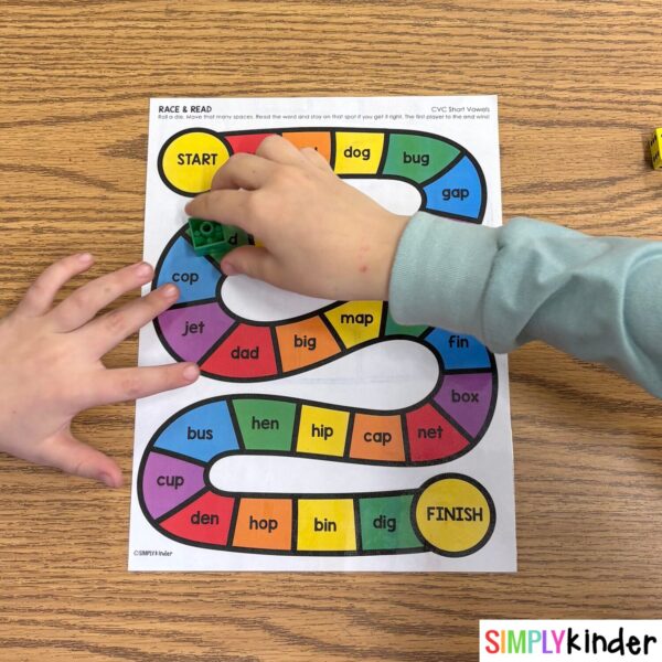 CVC Words No-Prep Games for Kindergarten - Simply Kinder