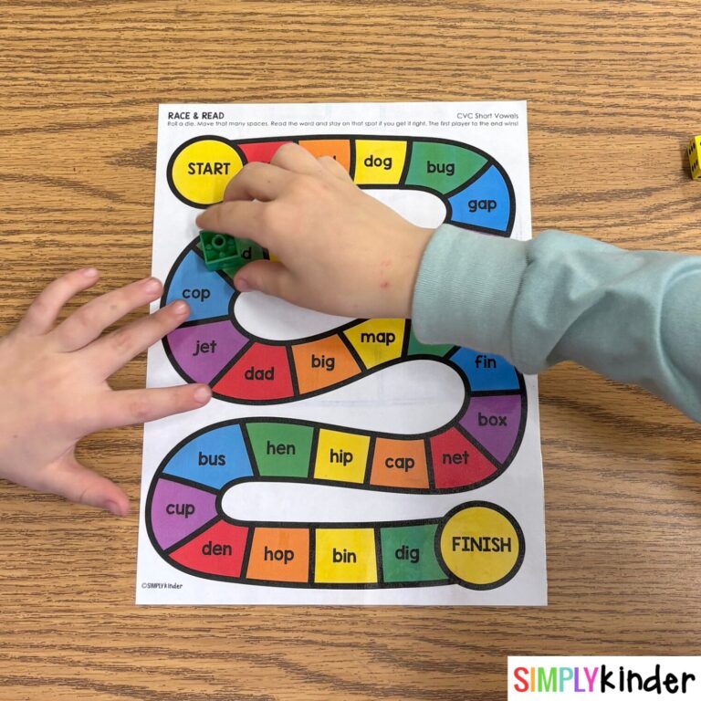 CVC Words No-Prep Games for Kindergarten - Simply Kinder