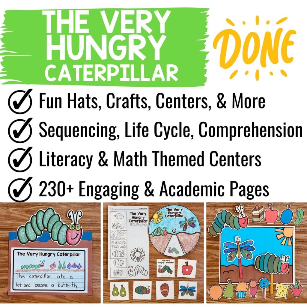 The Very Hungry Caterpillar Activities, Sequencing, Crafts, Food for ...